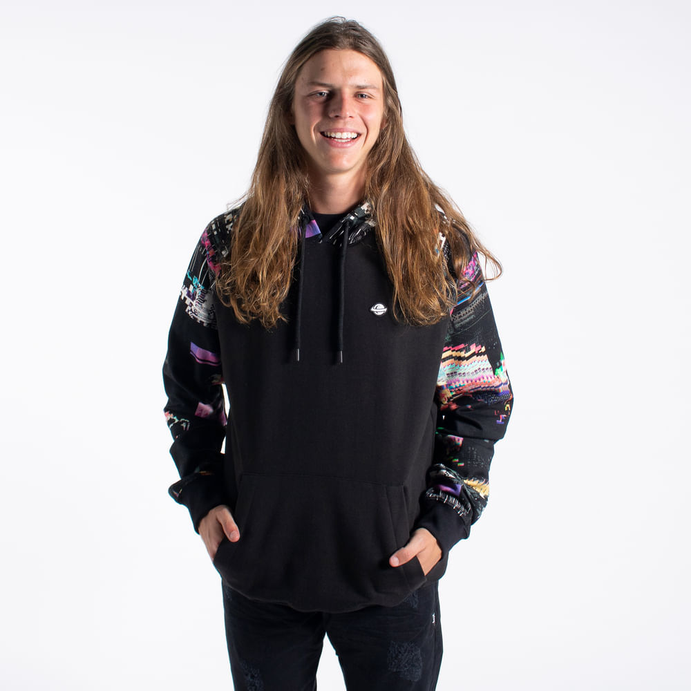 Moletom Canguru Lost Raglan Game Over Ii