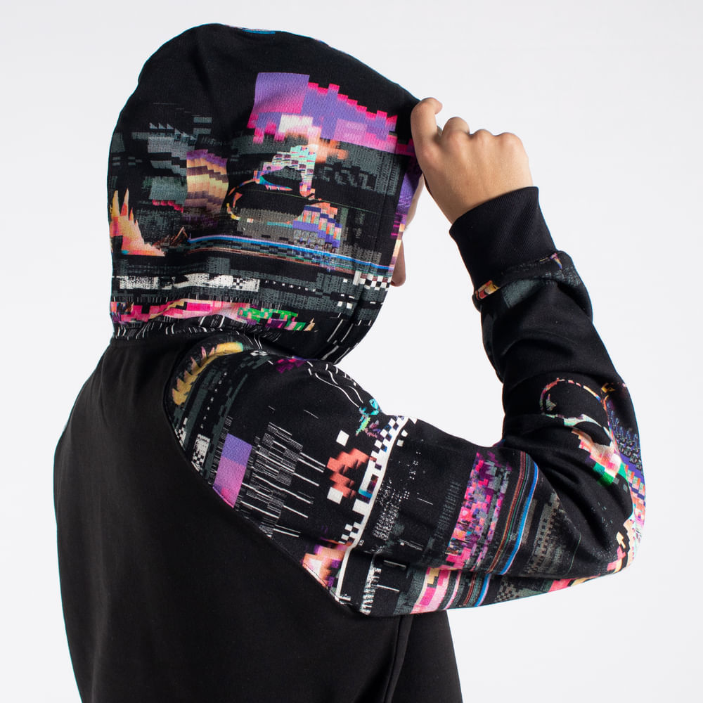 Moletom Canguru Lost Raglan Game Over Ii