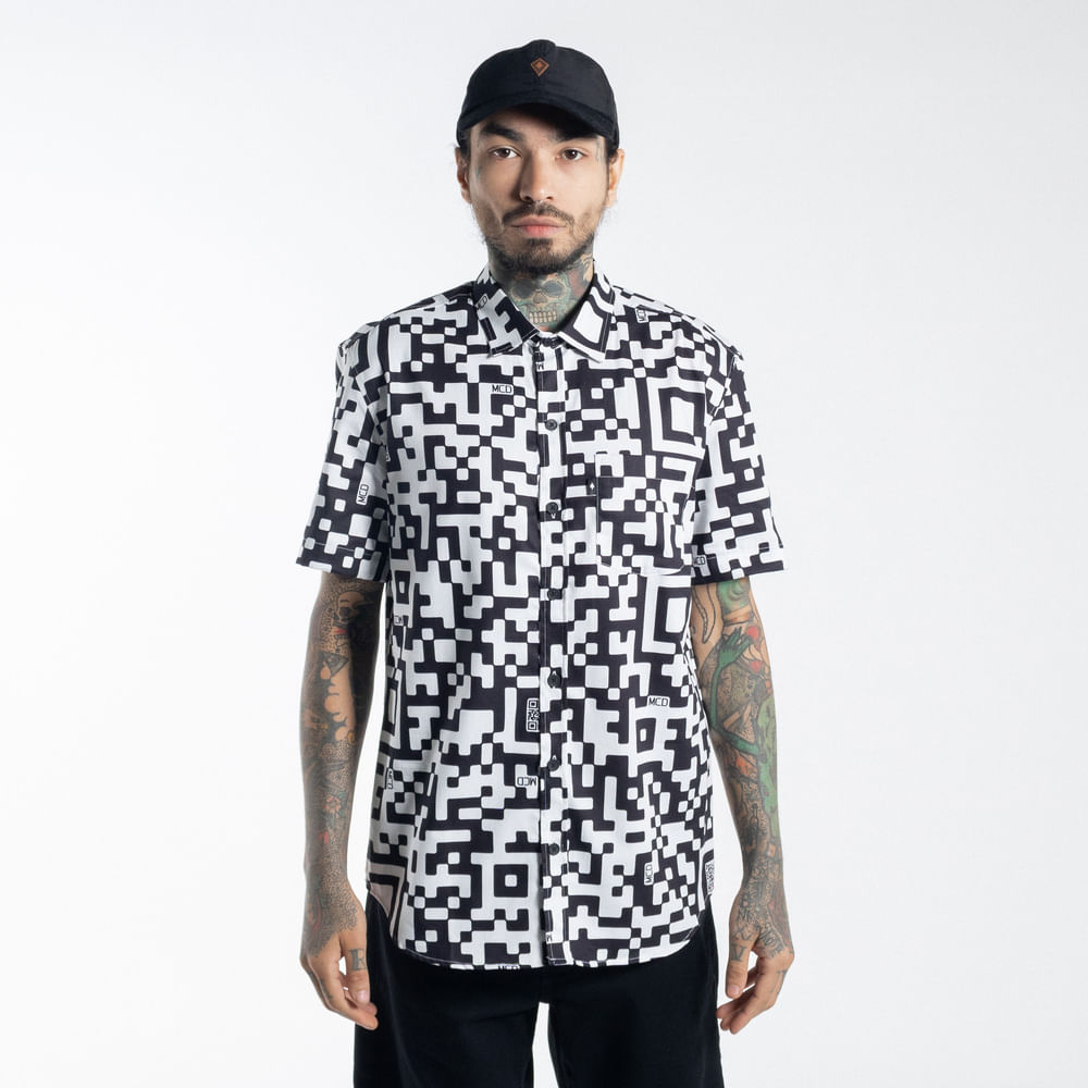 Camisa Regular Mcd Manga Curta Mcd Qr Code